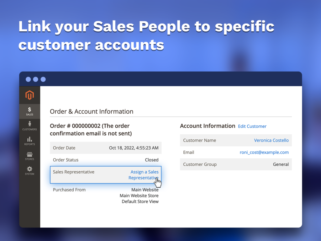 SalesRep - Cart2Quote